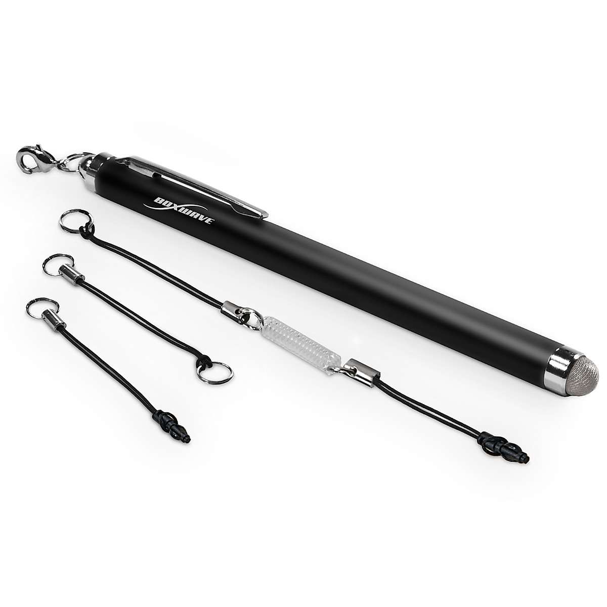 BoxWave Stylus Pen Compatible with Oppo A9 - EverTouch Capacitive Stylus, Fiber Tip Capacitive Stylus Pen for Oppo A9 - Jet Black