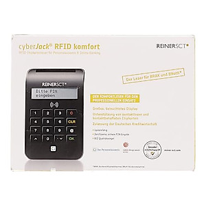 Reiner SCT cyberJack RFID Komfort Chipkartenlesergerät (USB 2.0) Schwarz