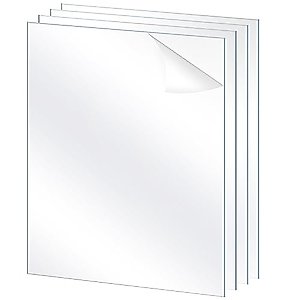 Lyeasw 11x14 Plexiglass Acrylic Sheets for Picture Frame Glass Replacement, Crafting Projects, DIY Display, Clear Styrene Sheets 11x14 Plexiglass Cover