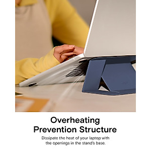 MOFT Invisible Slim Laptop Stand, Adhesive and Reusable, Adjustable Perfect Viewing Angles, Compatible with Laptops Up to 15.6", (Starry Grey)