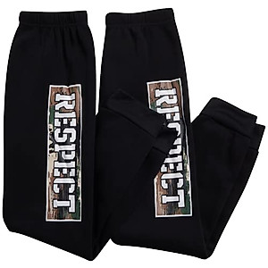 Quad Seven Boys' Fleece Jogger Set - 4-Piece Athletic Pullover Fleece Hoodie Sweatshirt and Jogger Sweatpants (Size: 4-16), Size 8, Camo Respect