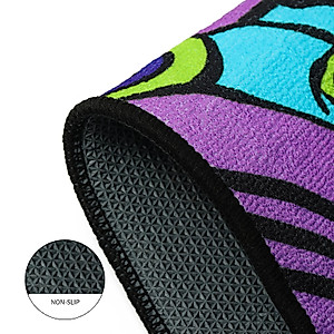 MSTOFFY Cute Tentacle Octopus Small Unique Non Slip Area Rug Door Mat Trendy Preppy Funny Rugs for Living Room Indoor Mat Welcome Doormat Indoor Carpet Funky Decorative Mats