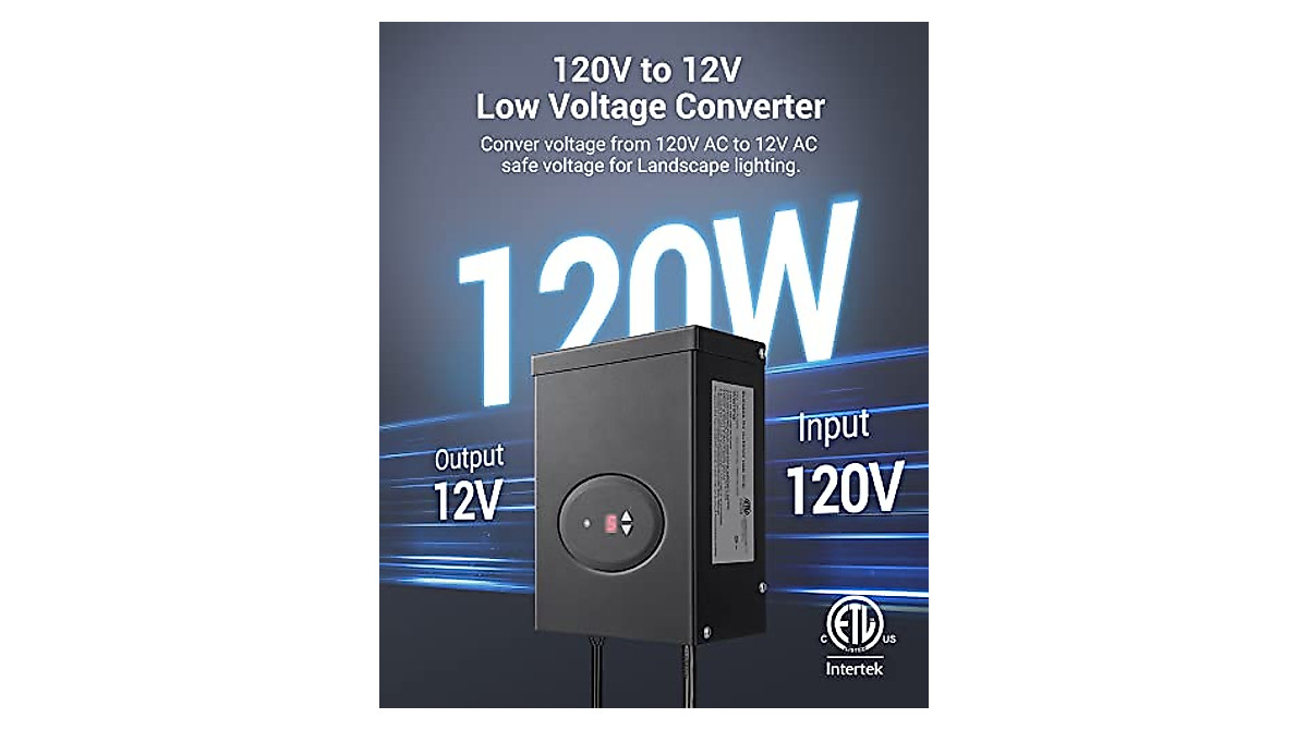 DEWENWILS 120W Landscape Transformer w/ Timer & Photocell