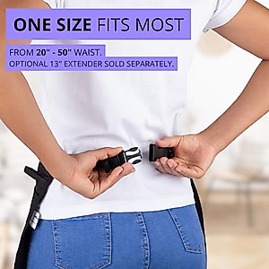 SupplyMaid Waterproof Hair Stylist Apron with 5 Pockets - Bleach-proof Half Waist Apron for Salons, Cosmetology, & Groomers