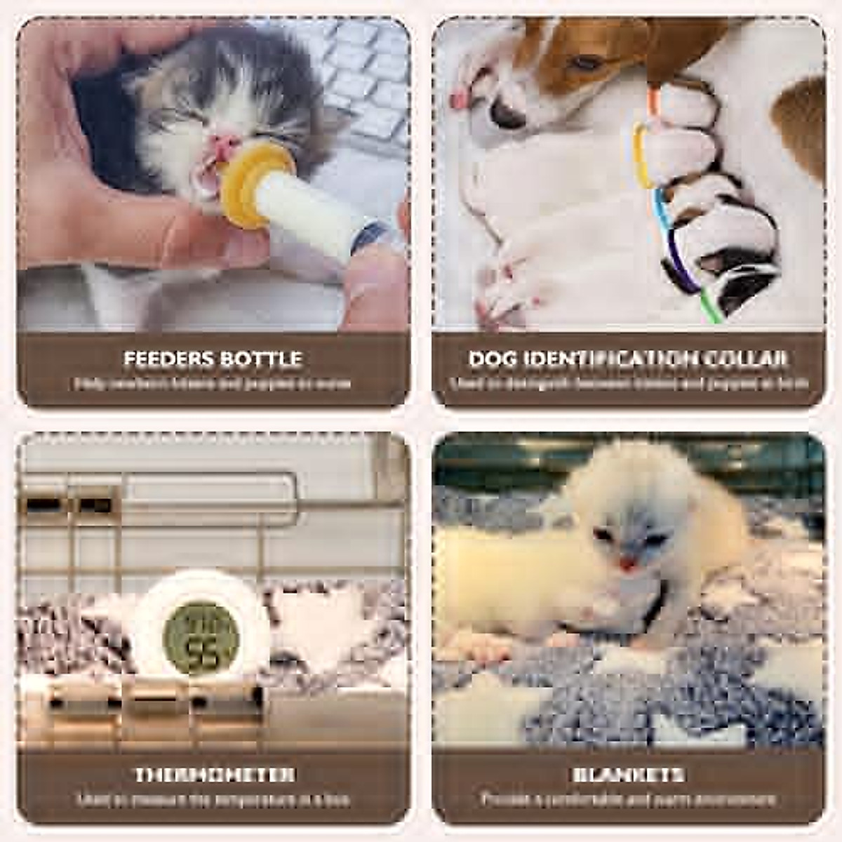 HKDQ Puppy Incubator with Heating - Puppy Incubator,Incubator for Newborn Puppies and Kittens,Kitten Incubator,Incubator for Puppies with Puppy Bed Mat (55L)