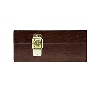 Creative Mark Capri 2 Deluxe Wood Artist Paint Box - Storage for Art Supplies, Paints, Mediums, Brushes, Compartment Storage, Lightweight, Travel - [Oil-Stained – Dark Walnut Finish]