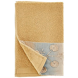 Popular Bath Ombre Rose Design Towel Set 3PC, Blue