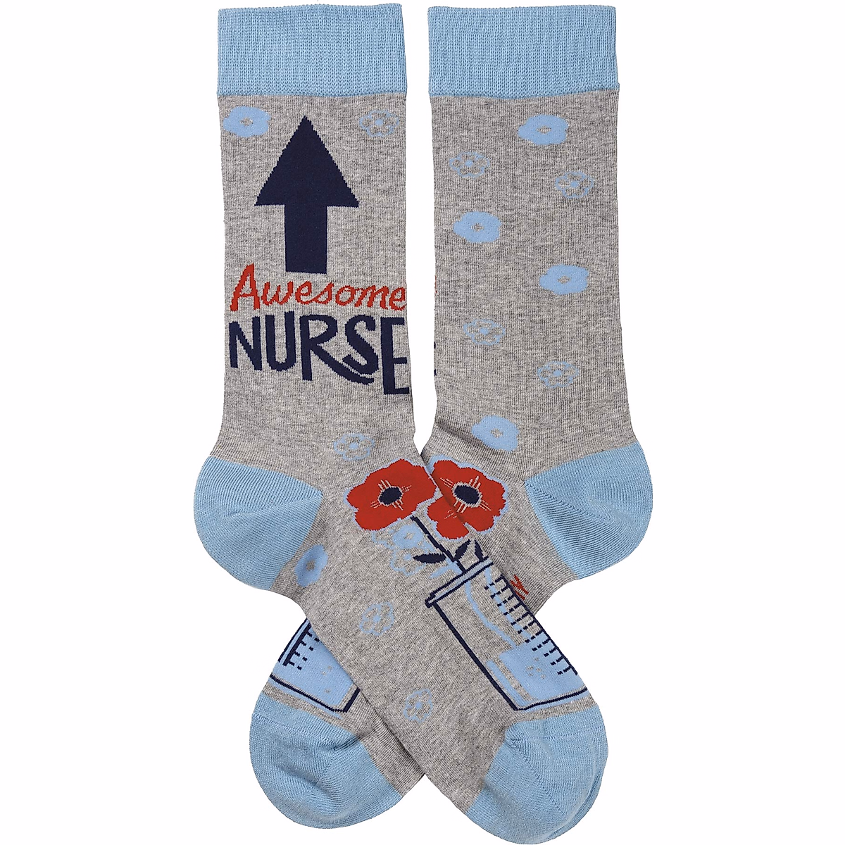 Primitives by Kathy LOL Made You Smile Silly Socks, Awesome Nurse