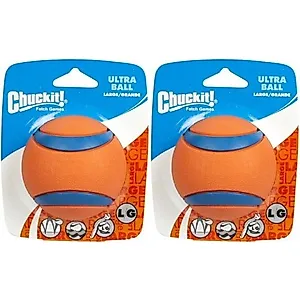 Chuckit Ball Ultra Ball Large (Set of 2), Dog Fetch Toy