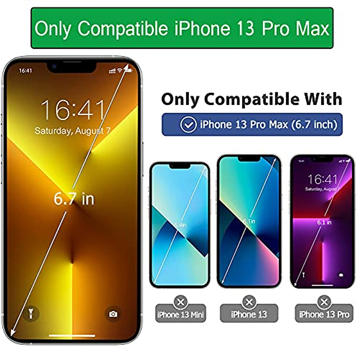 Battery Case for iPhone 13 Pro Max, Newest 8500mAh Rechargeable Portable Charging Case Compatible with iPhone 13 Pro Max (6.7 inch) Extended Battery Pack Protective Charger Case with Carplay (Black)