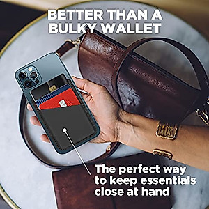 VIBESIDE Magsafe Wallet Compatible with iPhone 14 & iPhone 13 Pro Max – Mag Safe Secure Credit Card Holder – Vegan Leather. Magnetic Card Wallet Holder - Apple iPhone 14,13,12 Compatible