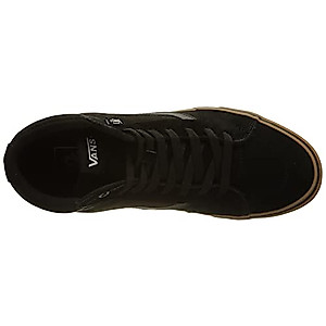 Vans Men's Sneaker, Suede Canvas Black Gum, 12