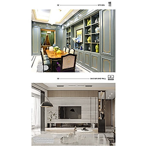 Leimonri Gold Tape, 2pcs gold accent wall tape. Gold Mylar Tape1cm*50m,Vivid Finish-Decals, tape strips Can Be Used for Wall,Floor,Furniture cabinet,Bring You a happy day!