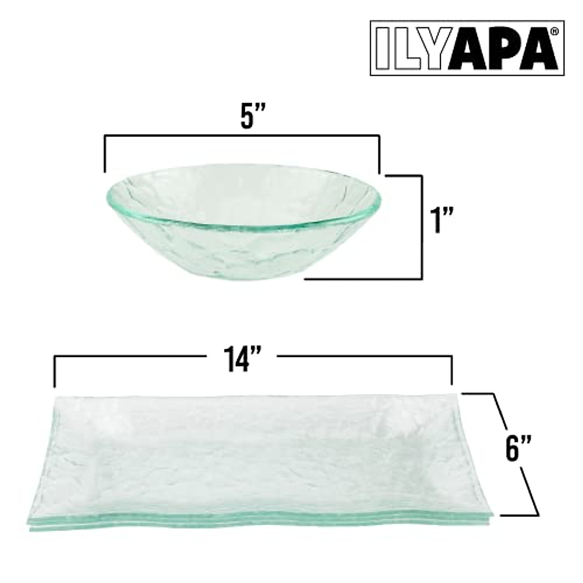 Ilyapa 3 Tier Server Stand with Trays & Bowls - Tiered Serving Platter - Perfect for Cake, Dessert, Shrimp, Appetizers & More