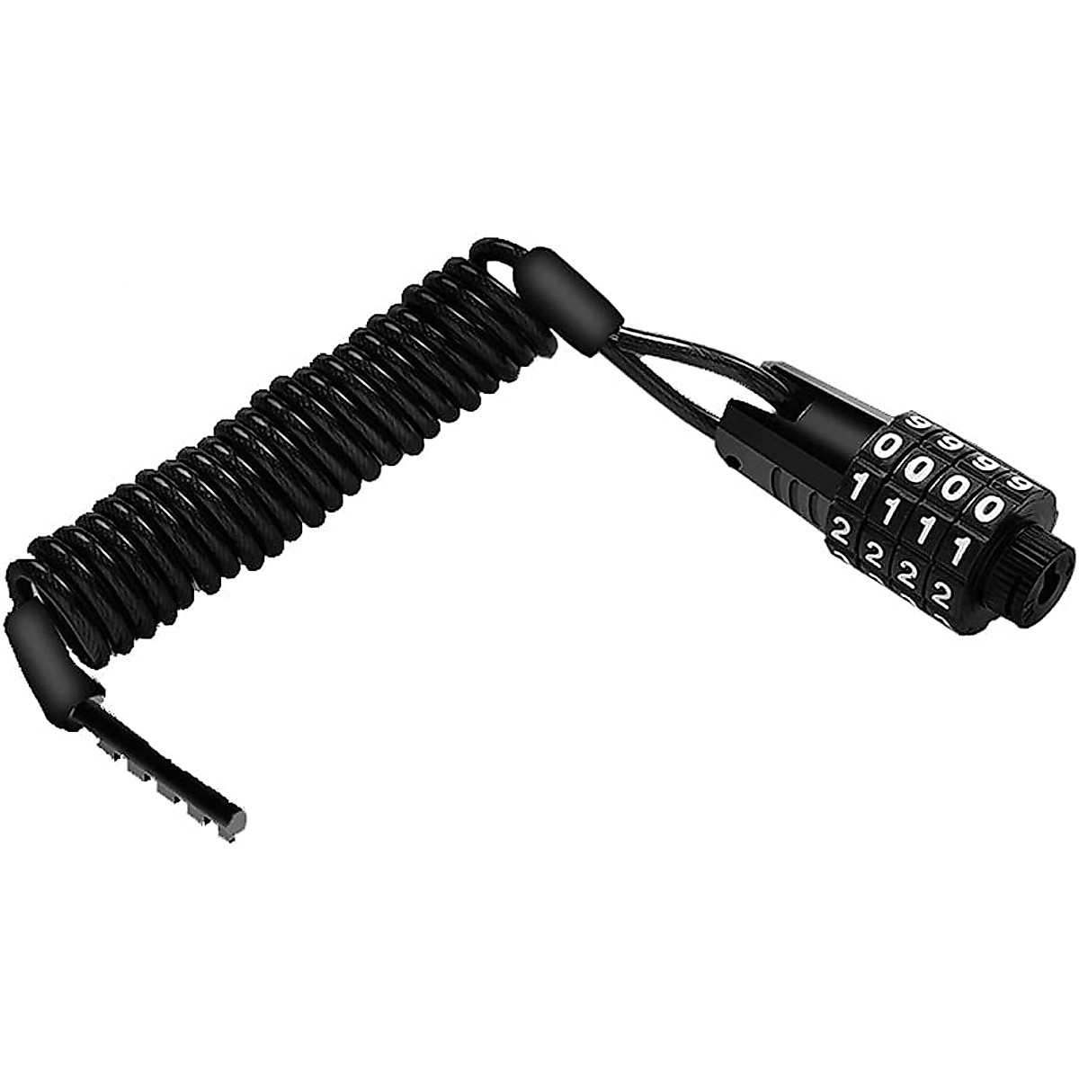 Bicycle Locks Heavy Duty Anti Theft Bike Lock Bike Anti Theft Helmet 4 Digit Password Bicycle Lock for Scooter Motorcycles Cycling Portable Spring Cable Locks