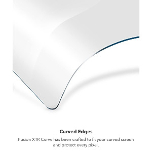 InvisibleShield Fusion XTR Curve for Samsung Galaxy S22 Ultra – Flexible Hybrid Screen Protection – with D3O – Blue Light Filter – Ultra Touch Sensitive – Biometric Technology –for Curved Screens