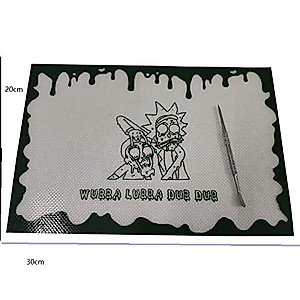 Gentcy Silicone 20X30cm Green Rectangle Silicone Mat Pad Non Stick Silicone Mats 1pcs+1Tool