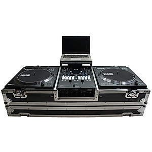 Harmony Audio HC2T1272WLT DJ Battle Coffin Compatible with (2) Rane 12 Turntables & Rane 72 Mixer - Case Only