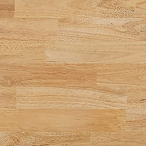 OSP Home Furnishings Hampton Kitchen Cart with Wood Top, Utensil Drawer, Under Cabinet Basket, and 2 Slatted Shelves, Blue Stone Base