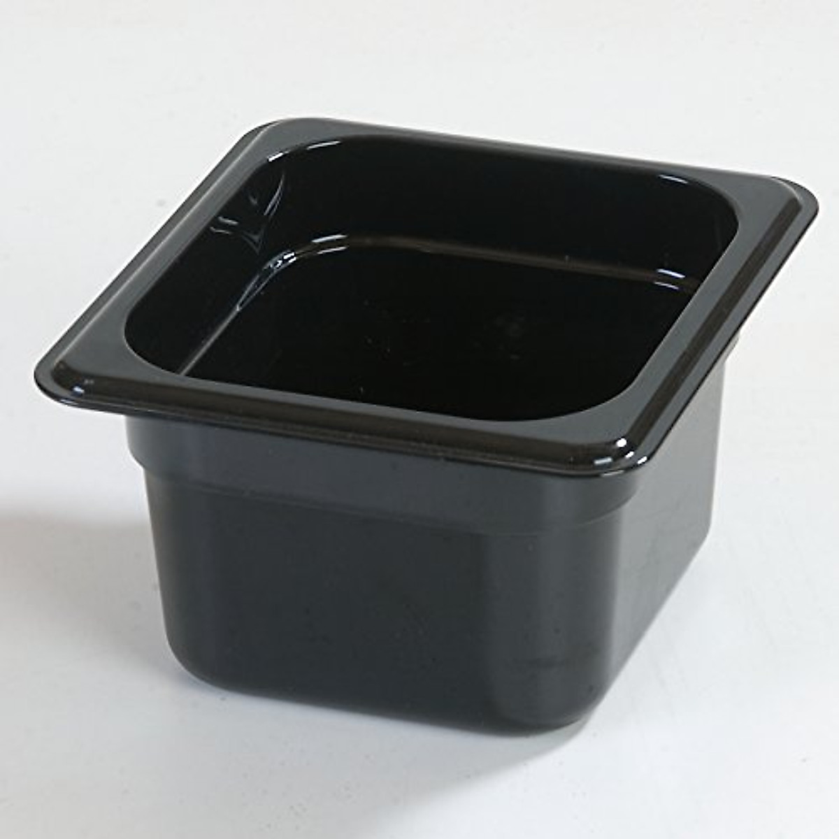 Carlisle FoodService Products 3068403-E Plastic Food Pan, 1/6 Size, 4 Inches Deep, Black