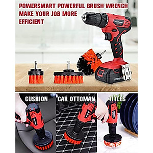 PowerSmart Cordless Drill Driver, 20V Drill Driver Brushes, 300 in-lb Torque Impact Drill Driver, 3/8'' Chuck, Power Drill Driver Built-in LED, 1.5Ah Lithium-Ion Battery & Charger Included