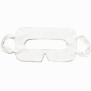 100 Pack White Disposable VR Face Covers Sanitary VR Mask Pads Covers for HTC Vive/PS VR/Gear VR/Oculus Rift