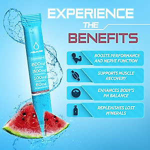 Paleo Electrolytes Powder Packets Sugar Free | Himalayan Pink Salt 84+ Trace Minerals & Element + Potassium + Vitamin C + Magnesium | Prime Travel Hydration Essentials | Watermelon Candy 15 IV Sticks