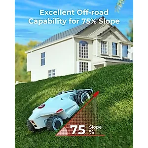 MAMMOTION LUBA AWD Robotic Lawn Mower for 1.25 Acre Lawn, APP Control with Virtual Boundaries, All-Wheel Drive, Multi-Zone Management