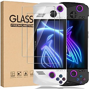 T Tersely [2 Pack Screen Protector Glass for ASUS ROG Ally Handheld 7 inch 2023/ROG Ally X 2024, Premium 9H Tempered Glass Screen Protector for ROG Ally 7 inch