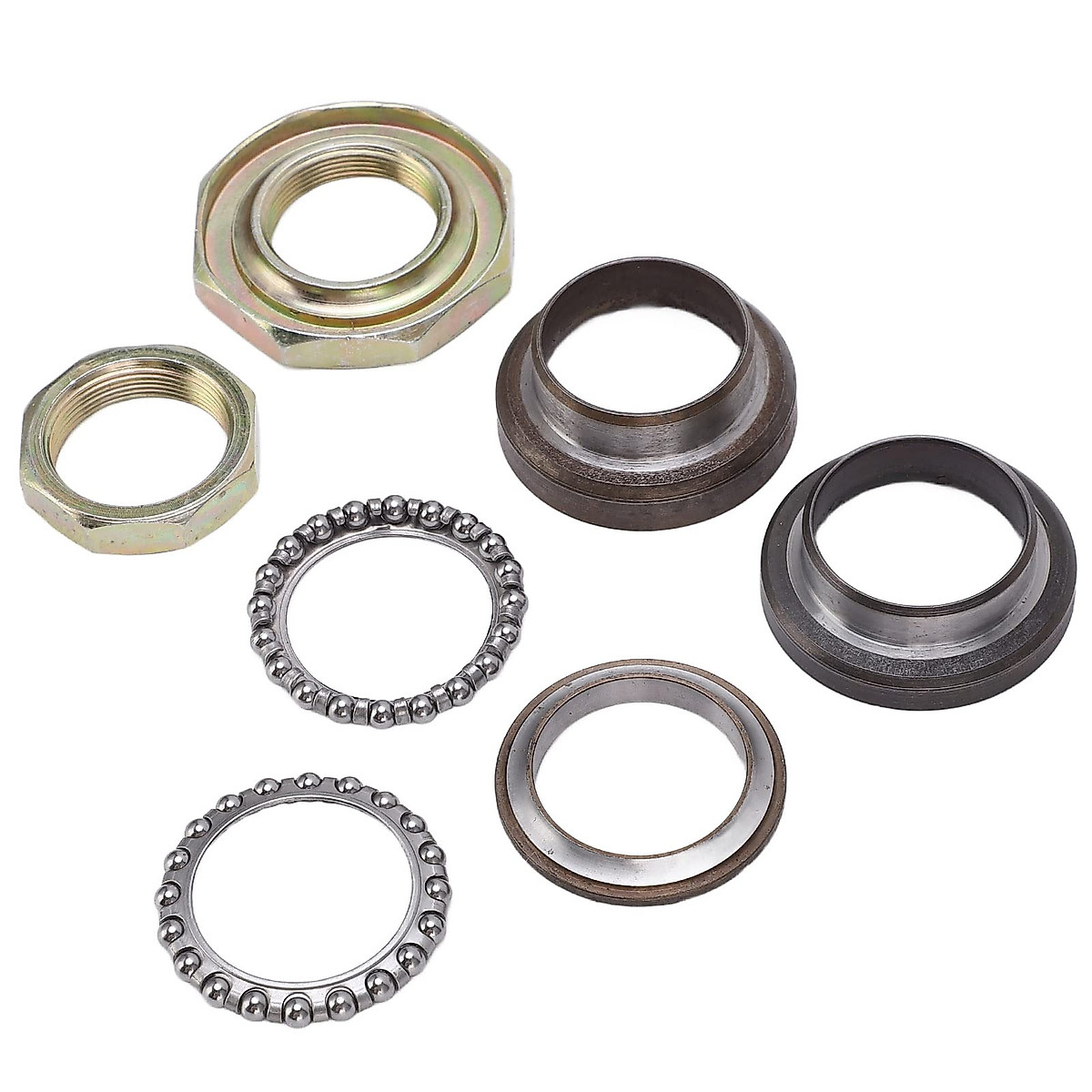 Syrisora Motorcycle Front Fork Steering Stem Bearings Kit Steel Alloy for GY6‑50/60/80CC Go Karts Scooters ATV UTV