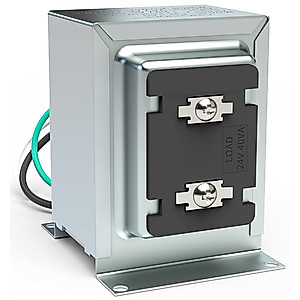24V 40VA Thermostat and Doorbell Transformer, Power Supply Compatible with Nest, Ecobee, Sensi and Honeywell Thermostat, Nest Hello Doorbell and All Versions of Ring Doorbell