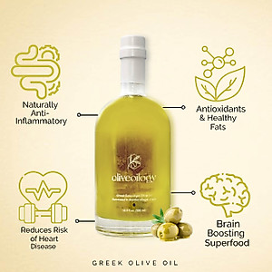 Limited Edition Greek Olive Oil Early Harvest 2022/23 Low Acidity (0.3%) Unleash the Mediterranean Flavour with our Olive Oil, Cold Pressed Organic - FDA, Non-GMO, Pure EVOO, Polyphenol Rich - 500ml