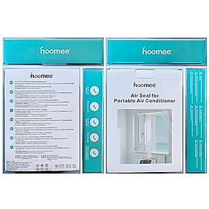 HOOMEE 500CM(197") Universal Window Seal for Portable Air Conditioner and Tumble Dryer – Works with Every Mobile Air-Conditioning Unit