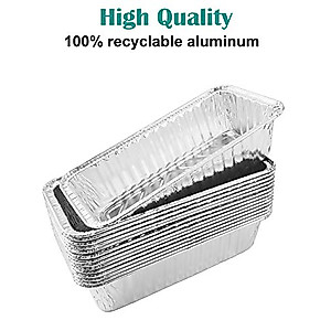 EasiBBQ Aluminum BBQ Foil Grill Drip Pans, BAC404 Grease PAN Liner for Traeger Timberline Pellet Grills, 15 Pack