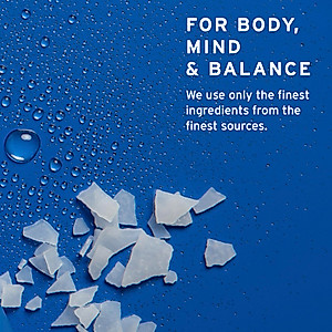 Life-flo Pure Magnesium Bath Flakes - Epsom Salt Bath Soak Alternative - Unscented Magnesium Flakes from The Zechstein Seabed - Relaxing Foot Bath with Ancient Trace Minerals - 60-Day Guarantee, 44oz