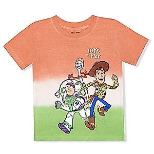 Disney Toy Story Boys’ Woody, Buzz Lightyear and Forky T-Shirt for Toddlers and Little Kids Multi Color