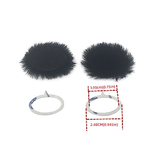 Camera Mic Wind Muff For Canon G7X Mark II Dead Cat Windscreen Microphone Cover For Series Of AS300 G7X2 (Black)