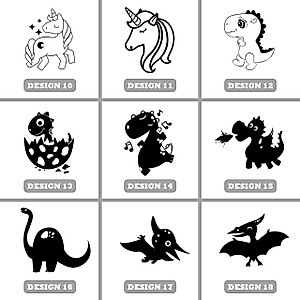 Personalized Dinosaur Unicorn Cutlery Set, Laser Engraved Custom Name Cutlery Set, Stainless Steel Kids Utensils (4 Piece), Kids Silverware Set, Unique Children's Gifts