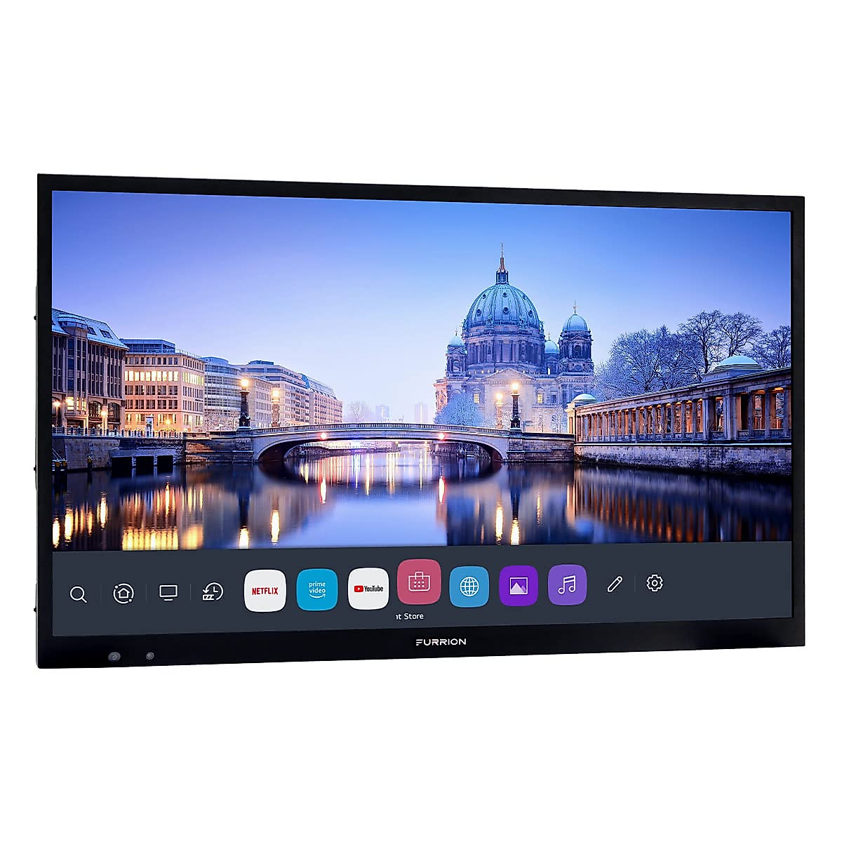 Furrion Aurora 55-Inch Full-Shade 4K LED Outdoor Smart TV - Weatherproof Outdoor Television w/ HDR10, Anti-Glare, 400-Nit LED Screen, Impact-Resistant Screen, External Antenna for Shaded Outdoor Areas