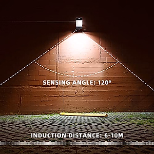 Duewot 70 LED Solar Street Lights - Motion Sensor, IP66 Waterproof, Super Bright Lighting for Gutter, Patio, Fence, Barm, Sign, Yard and Streets