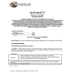 OVOCONTROL - Bird Pest Population and Birth Control Bait for Pigeons (30 lbs)