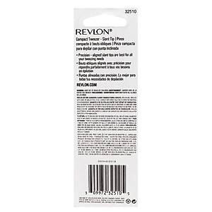 Revlon Compact Tweezer, Slant Tip - 1 Ea (Pack of 3)
