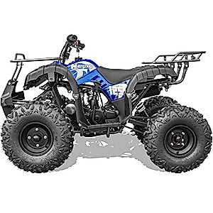 MotoTec Bull 125cc 4-Stroke Kids Gas ATV Blue