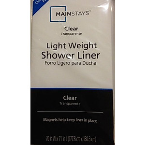 Light Weight PEVA Shower Liner - Clear by Mainstays