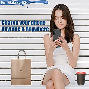 RUNSY Battery Case for Samsung Galaxy S20 5G, 5000mAh Rechargeable Extended Battery Charging Charger Case, Add 105% Extra Juice, NOT Compatible with Galaxy S20 FE (6.2 inch)