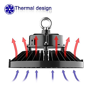 240W led high bay lighting,1-10V Dimmable ufo high bay light with plug，AC90-277V 5000K Daylight white， IP65 Waterproof Commercial Grade Area Warehouse Workshop Hanging Lighting Fixtures （1pack）