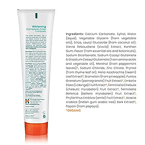 Himalaya Botanique Complete Care Whitening Toothpaste, Simply Mint, for a Clean Mouth, Whiter Teeth and Fresh Breath, 5.29 oz