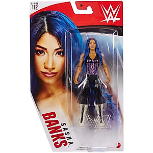 WWE Sasha Banks Basic Series #112 Action Figure in 6-inch Scale with Articulation & Ring Gear