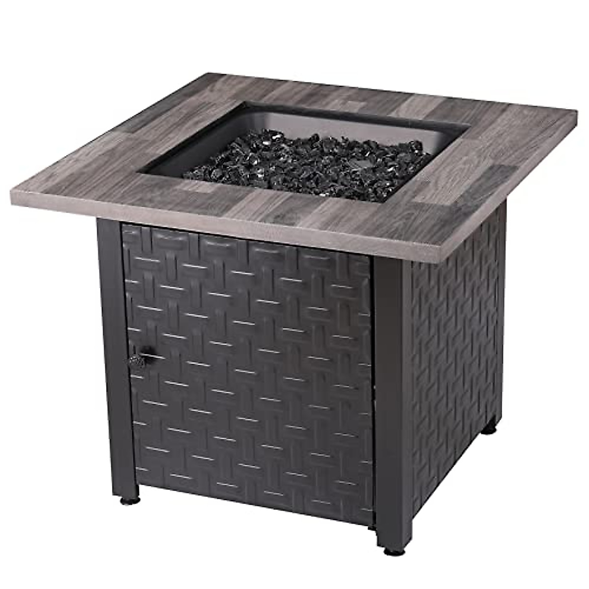 Endless Summer 30-in Black/Grey Tabletop Steel Propane Gas Fire Table