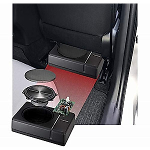 Kenwood KSC-PSW8 250W Max (150W RMS) Single 8" Under Seat Powered Subwoofer Enclosure W/Remote Control